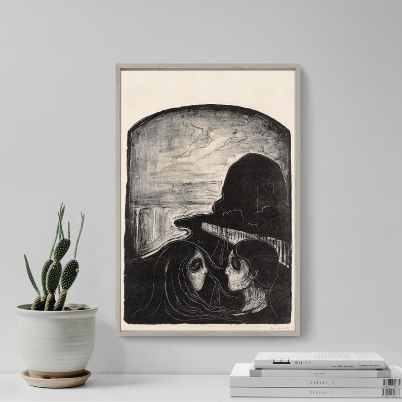 Edvard Munch - Attraction (1896) - Reproduction of a Classic Edward ...