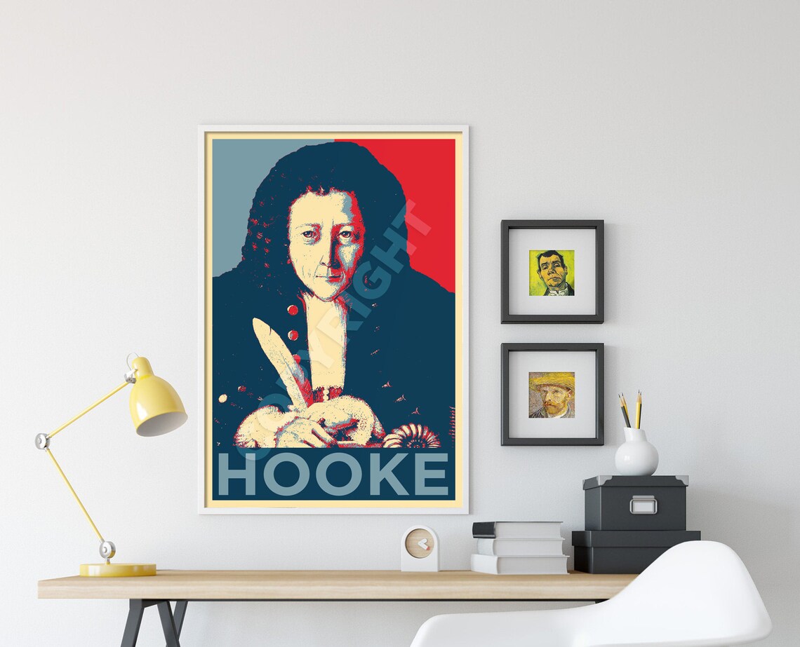 Robert Hooke Original Art Print - Photo Poster Gift Decor - Hope Parody ...
