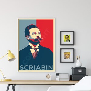 Alexander Scriabin Original Art Print - Photo Poster Gift Wall Home ...