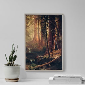 Albert Bierstadt - Giant Redwood Trees of California (1874) - Classic ...