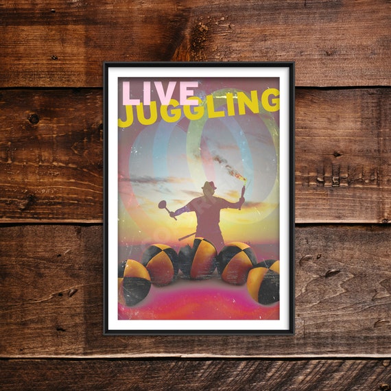 Juggling Quote Poster live Juggling Photo - Etsy