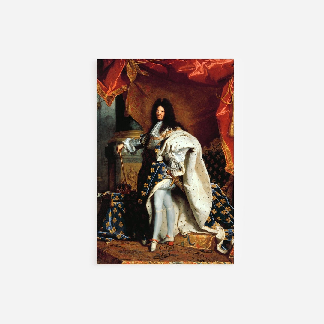 Hyacinthe Rigaud - Portrait of Louis XIV (1701) - Painting Photo Poster ...