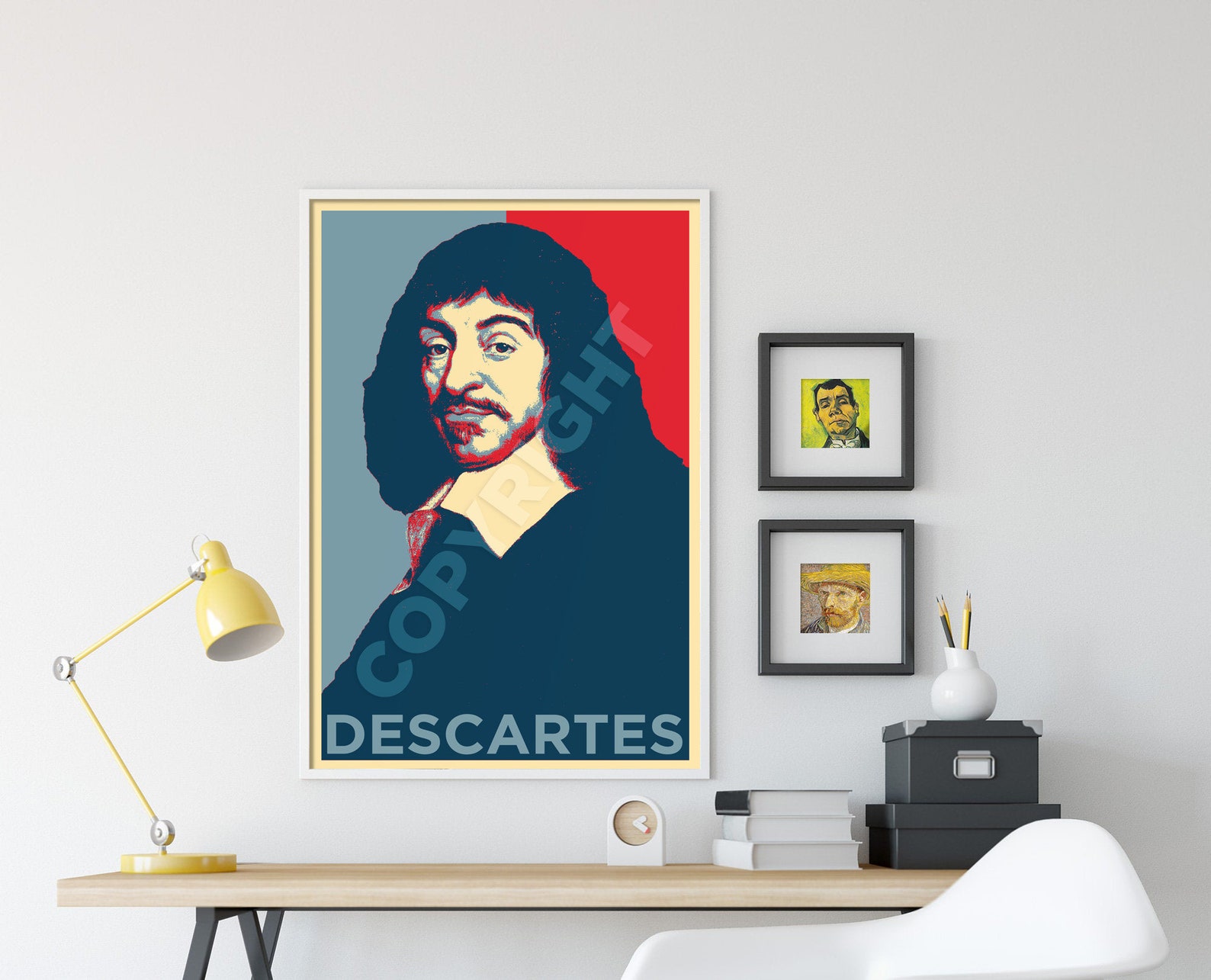 René Descartes Original Art Print Photo Poster Gift Wall - Etsy