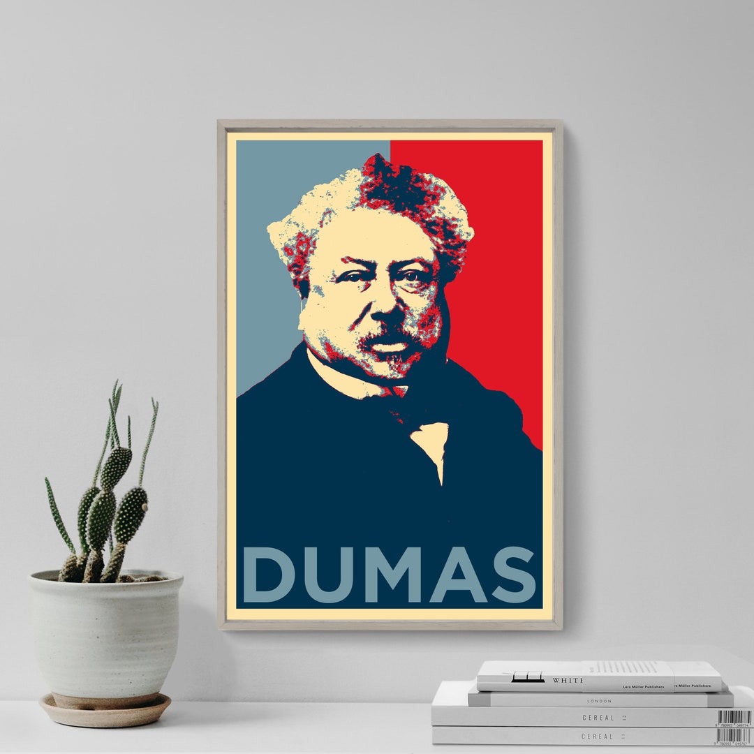 Alexandre Dumas Original Art Print - Photo Poster Gift Wall Home Decor ...