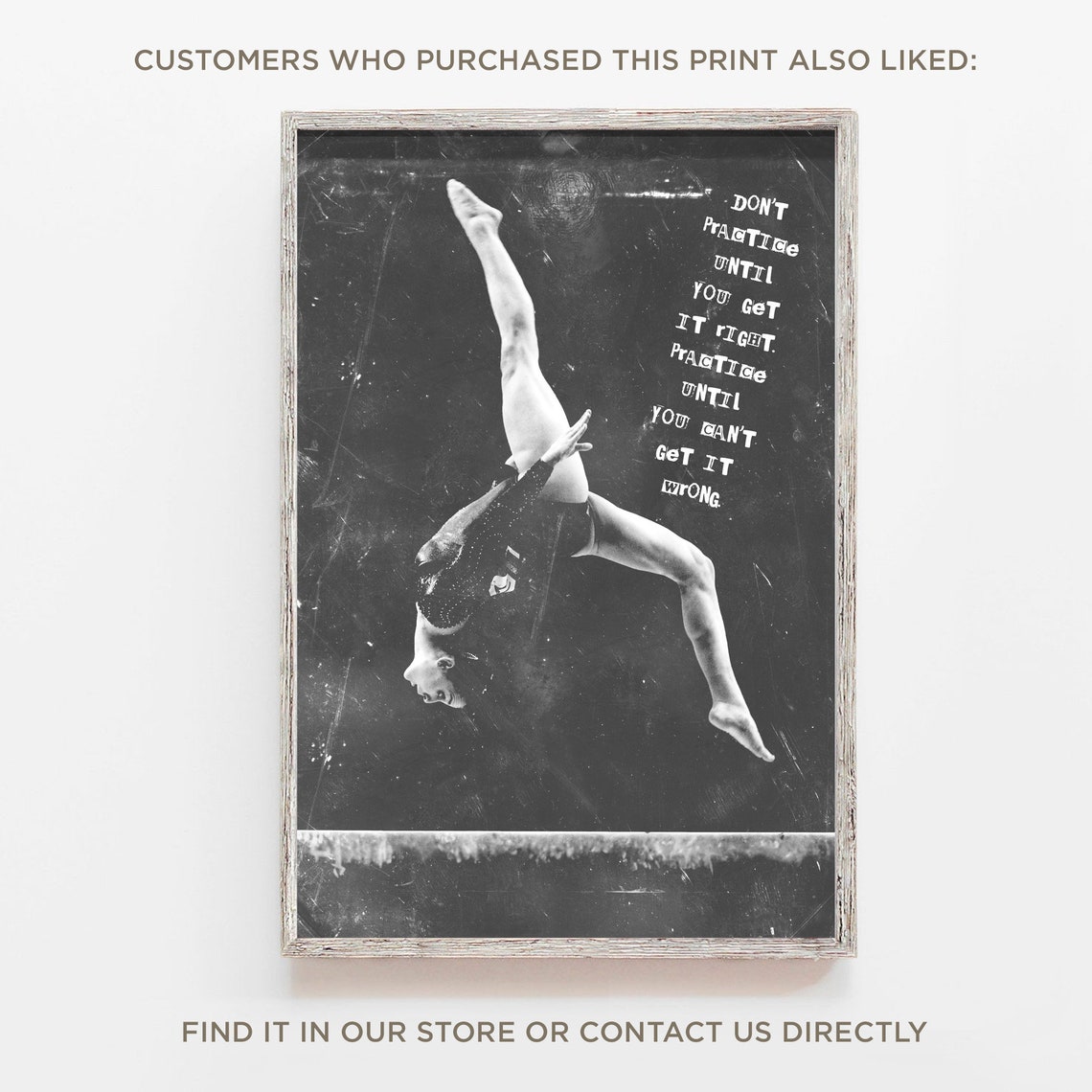 Gymnastics Motivational Quote Poster there is Only One - Etsy