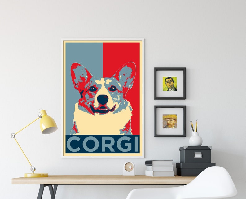 Corgi Original Art Print Poster Photo Gift Wall Home Decor - Etsy