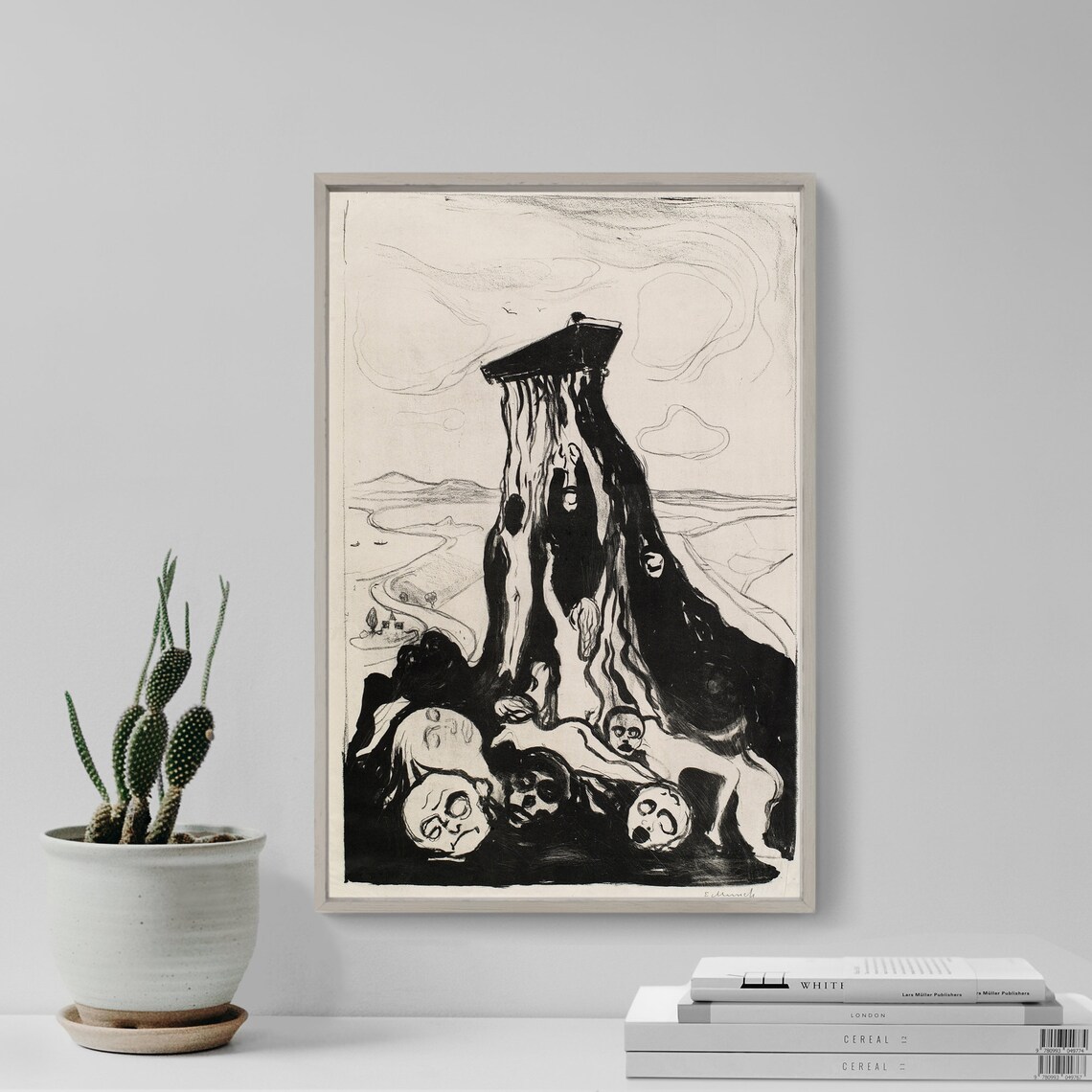 Edvard Munch Funeral March 1897 Painting Photo Poster - Etsy UK