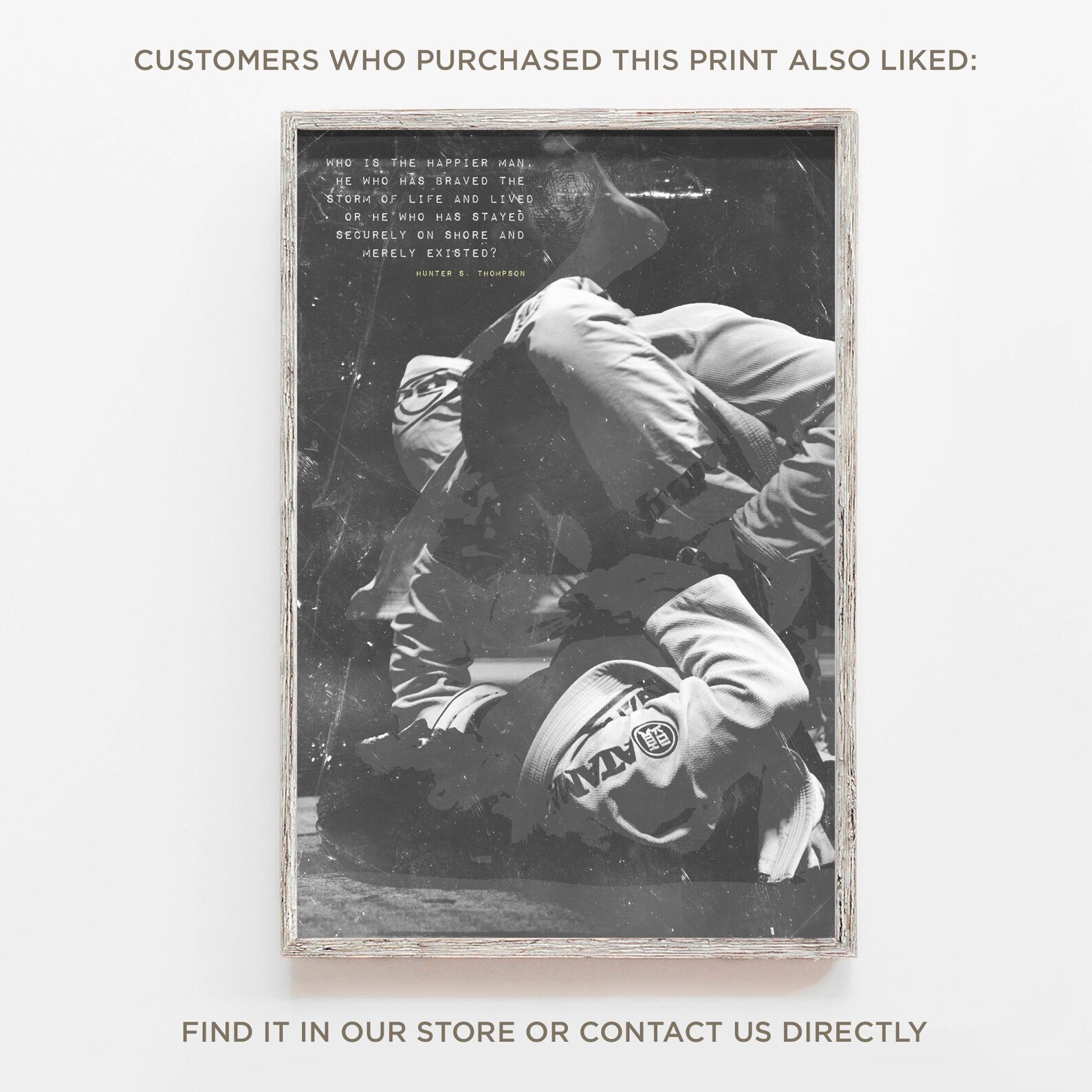 Brazilian Jiu-jitsu Motivational Poster 19 my Opponent - Etsy