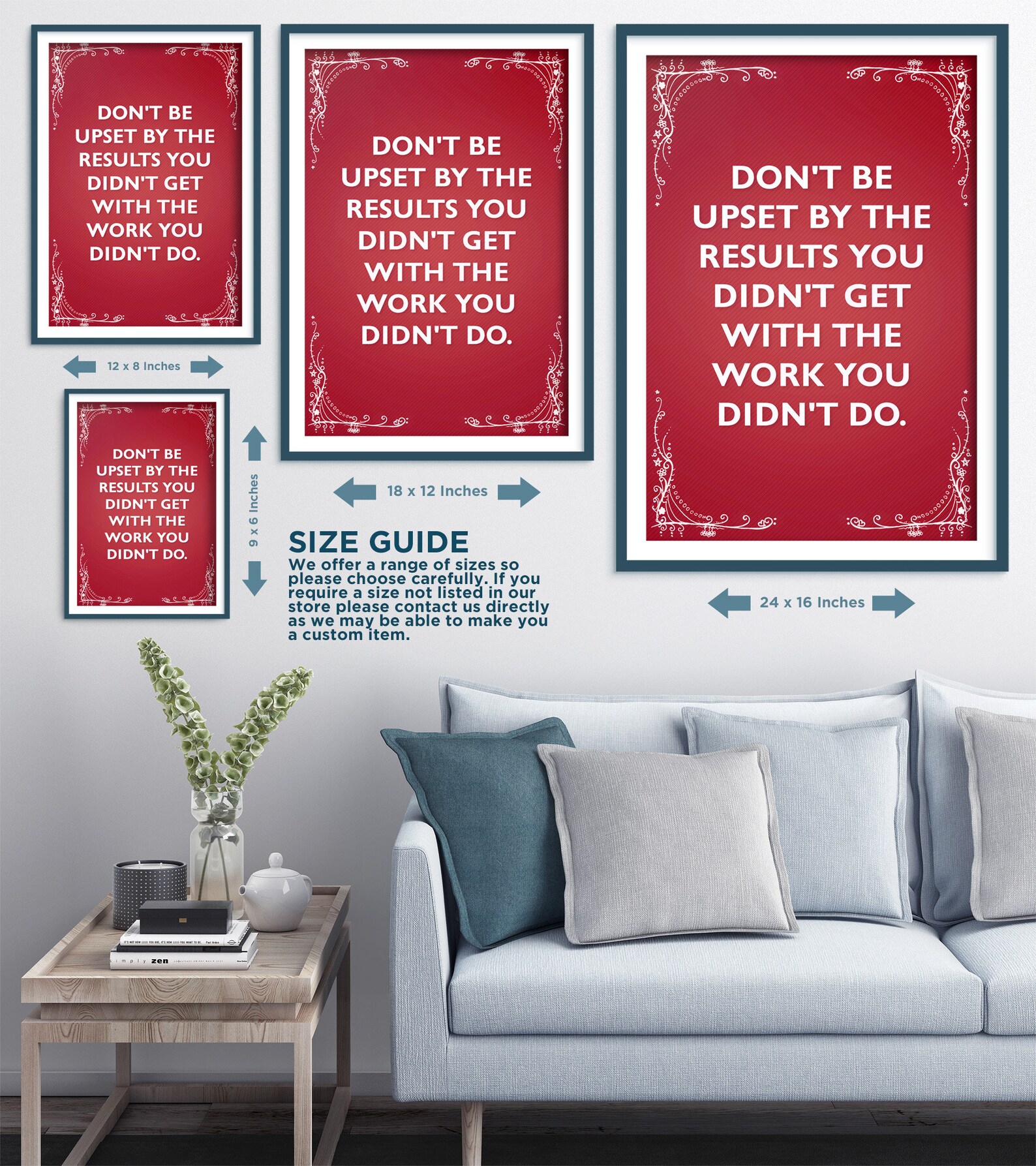 Motivational Quote Poster - Don't Be Upset by the Results You Didn't ...