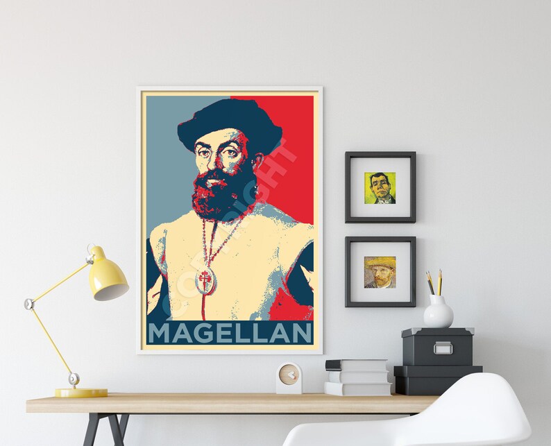 Ferdinand Magellan Original Art Print Photo Poster Gift | Etsy