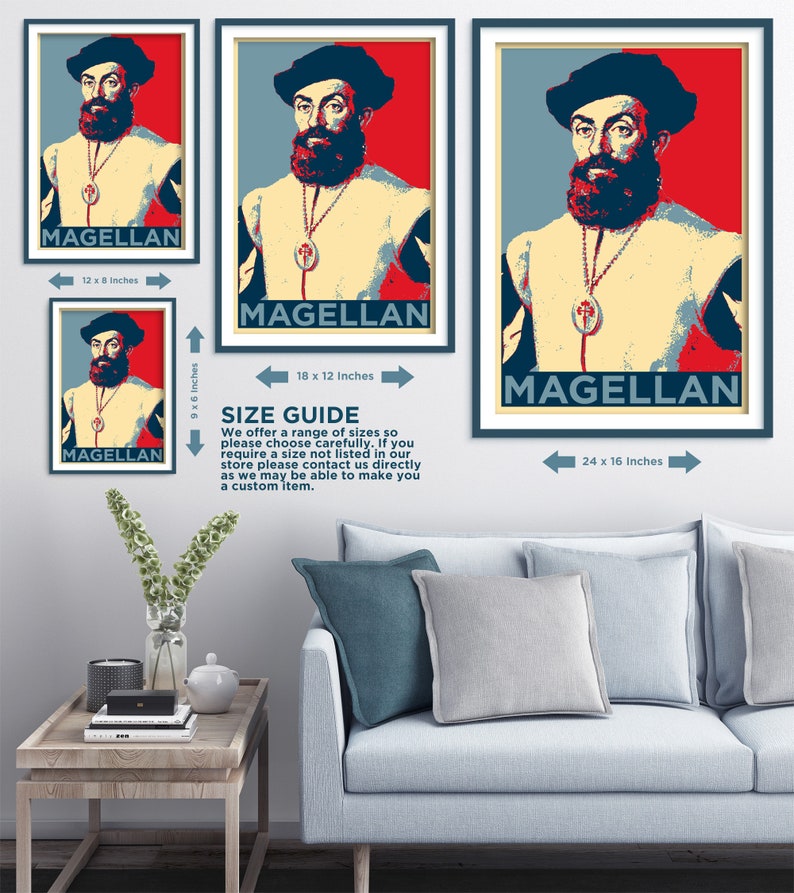 Ferdinand Magellan Original Art Print Photo Poster Gift | Etsy