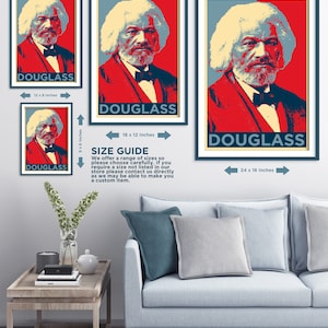 Frederick Douglass Original Art Print - Photo Poster Gift Wall Home ...