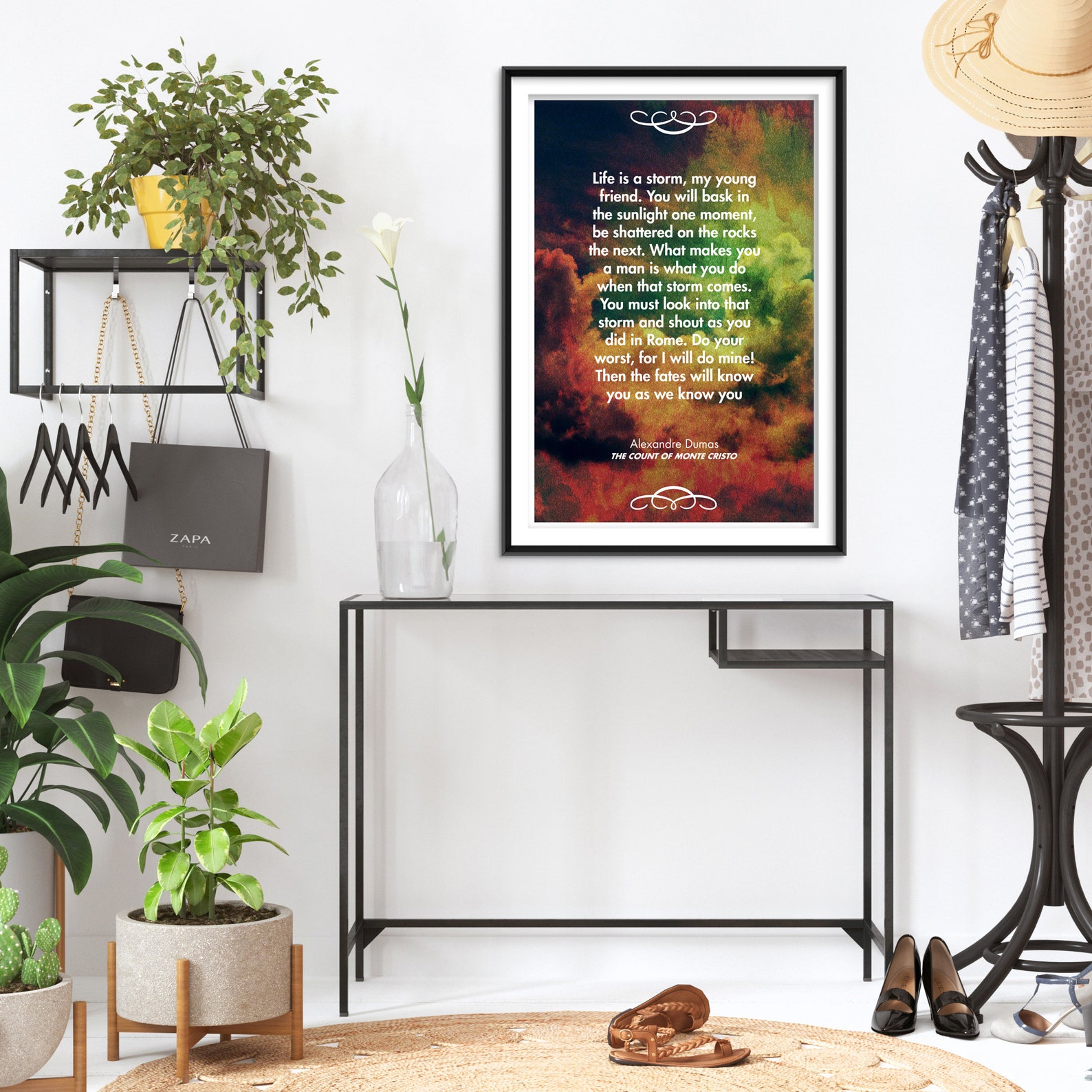 Alexandre Dumas Poster - Life is a Storm, My Young Friend - Photo Print ...