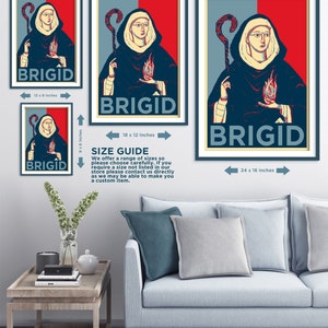 Saint Brigid - Hope - Original Art Print Poster Photo Gift Wall Decor ...
