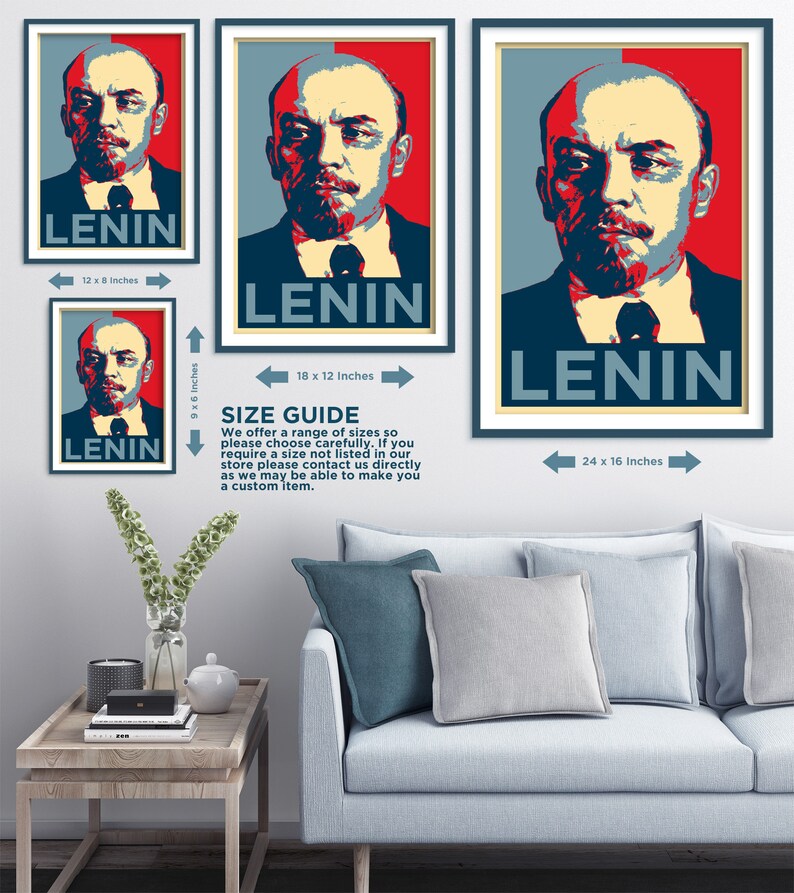 Vladimir Lenin Original Art Print Photo Poster Gift Hope - Etsy UK