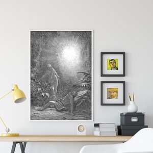 Gustave Dore - the Formation of Eve (1866) - Drawing Photo Poster Print ...