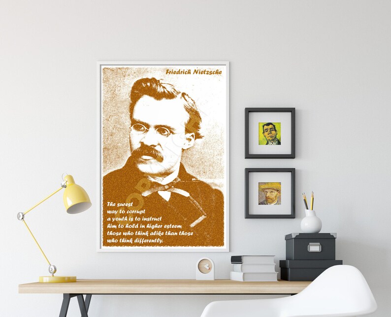 Friedrich Nietzsche Art Print Photo Poster Gift Quote - Etsy