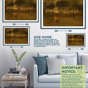 George Inness - the Home of the Heron (1893) - Classic Painting Photo ...