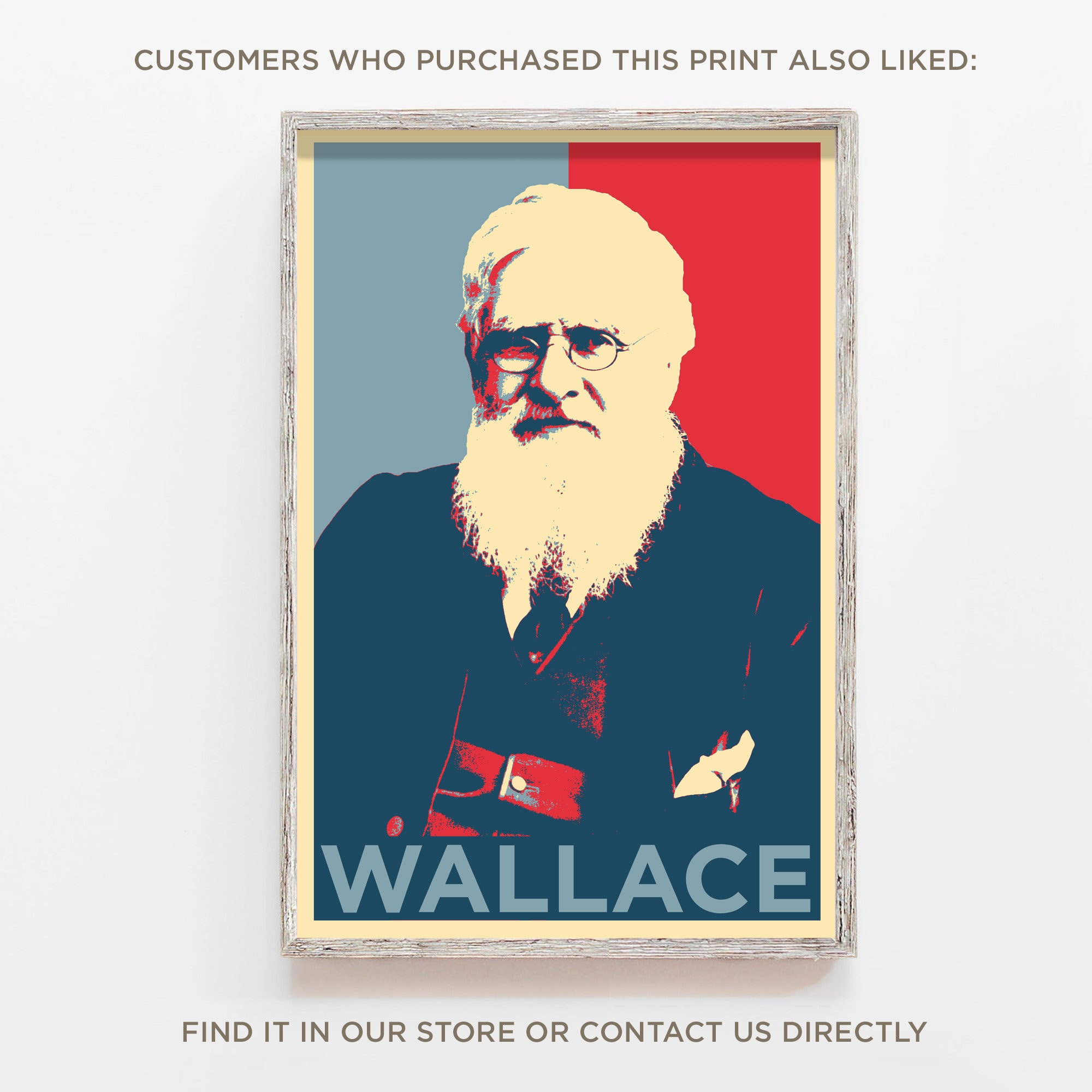 Alfred Russel Wallace Original Art Print With Quote Photo | Etsy