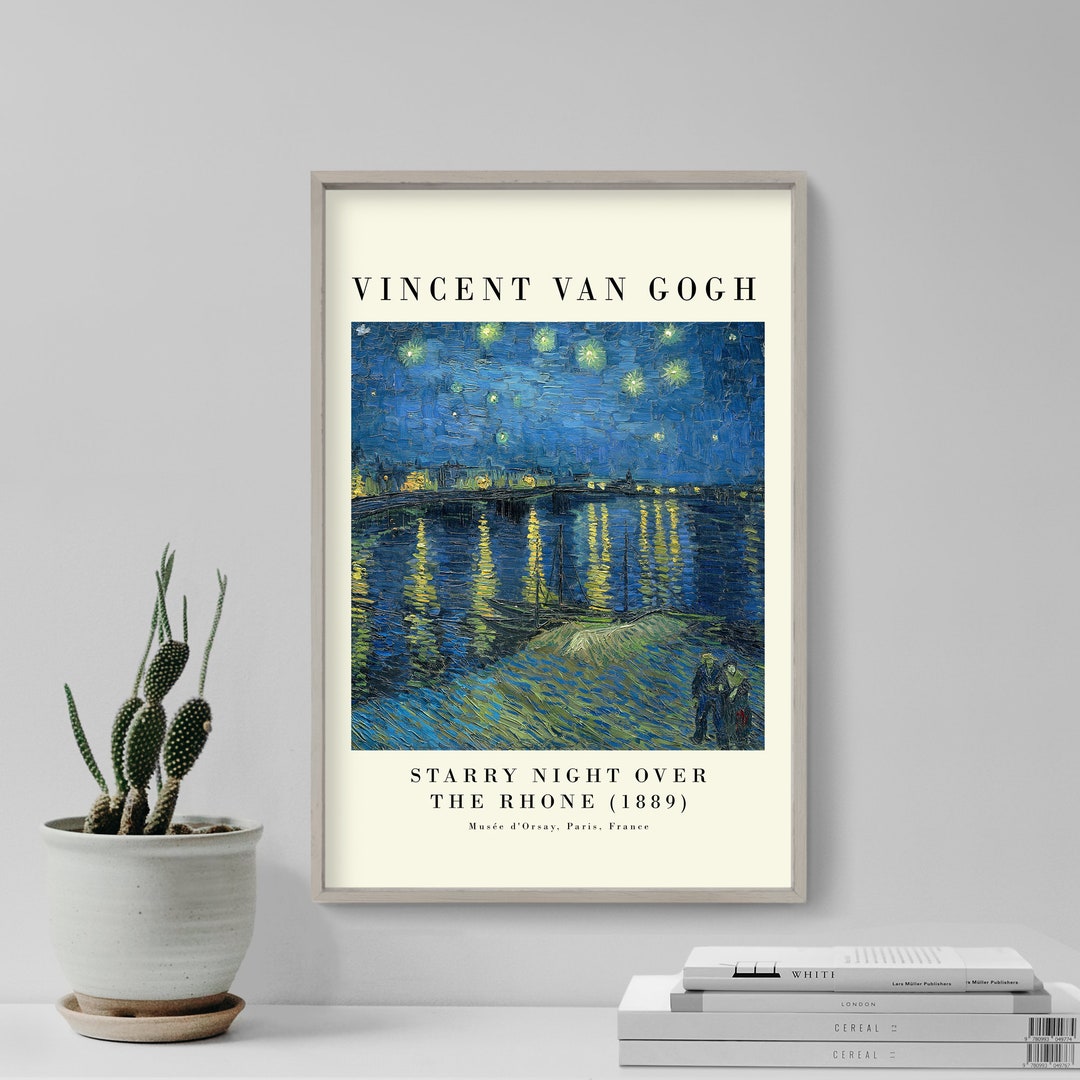 Vincent Van Gogh - Starry Night Over the Rhone (1888) Gallery Edition ...