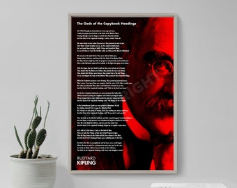 Rudyard Kipling the Gods of the Copybook Headings - Etsy