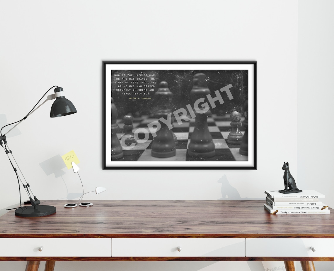 Chess Motivational Poster 05 who is the Happier - Etsy