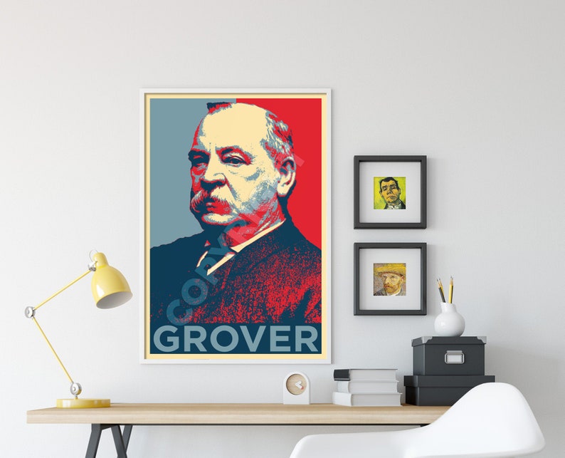 Grover Cleveland Original Art Print Photo Poster Gift Home - Etsy