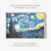 Vincent Van Gogh - Starry Starry Night (1889) - Art Print Painting ...