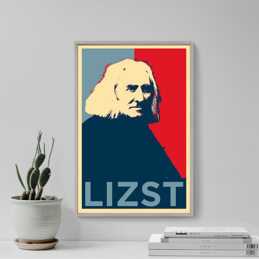 Franz Liszt Original Art Print - Photo Poster Gift Home Wall Art Décor ...