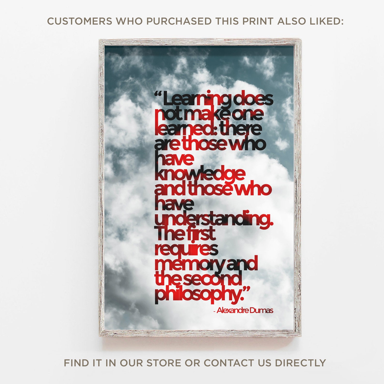 Alexandre Dumas Poster - Life is a Storm, My Young Friend - Photo Print ...