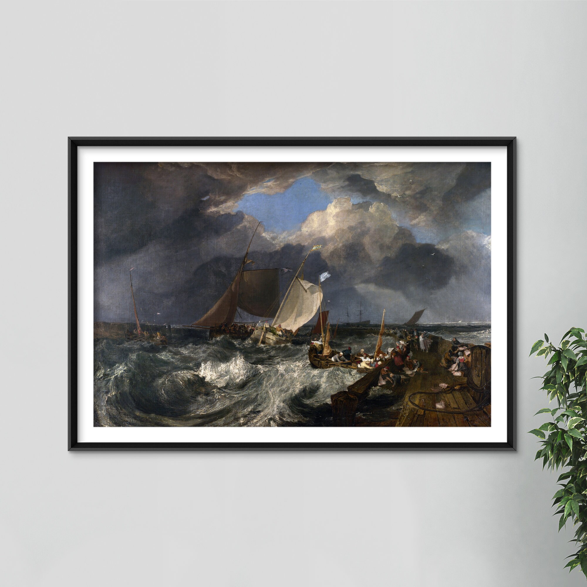 William Turner Calais Pier 1803 Painting Photo Poster - Etsy UK