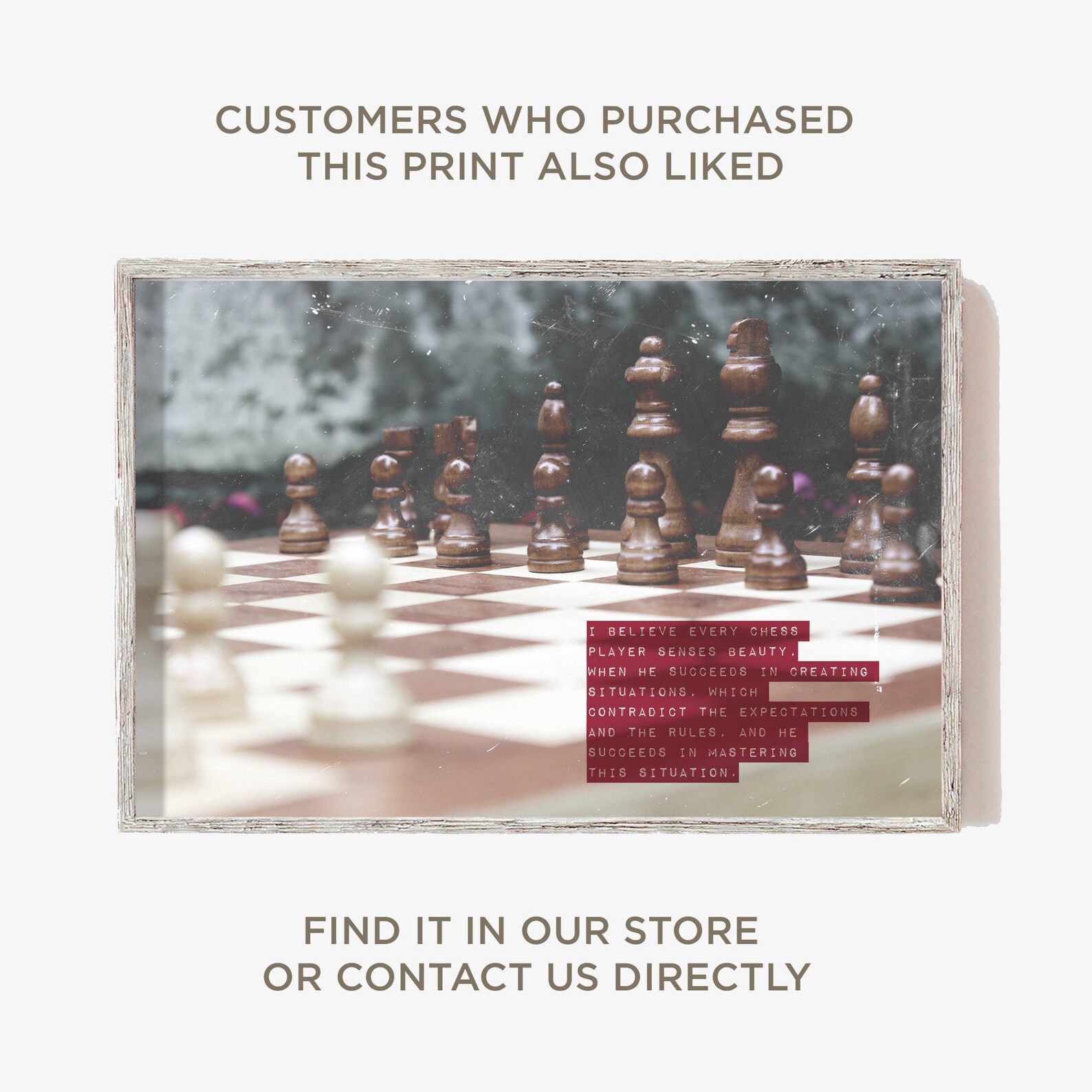 Chess Motivational Poster 06 ...the Pawn and the King Go | Etsy