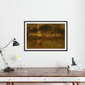 George Inness - the Home of the Heron (1893) - Classic Painting Photo ...