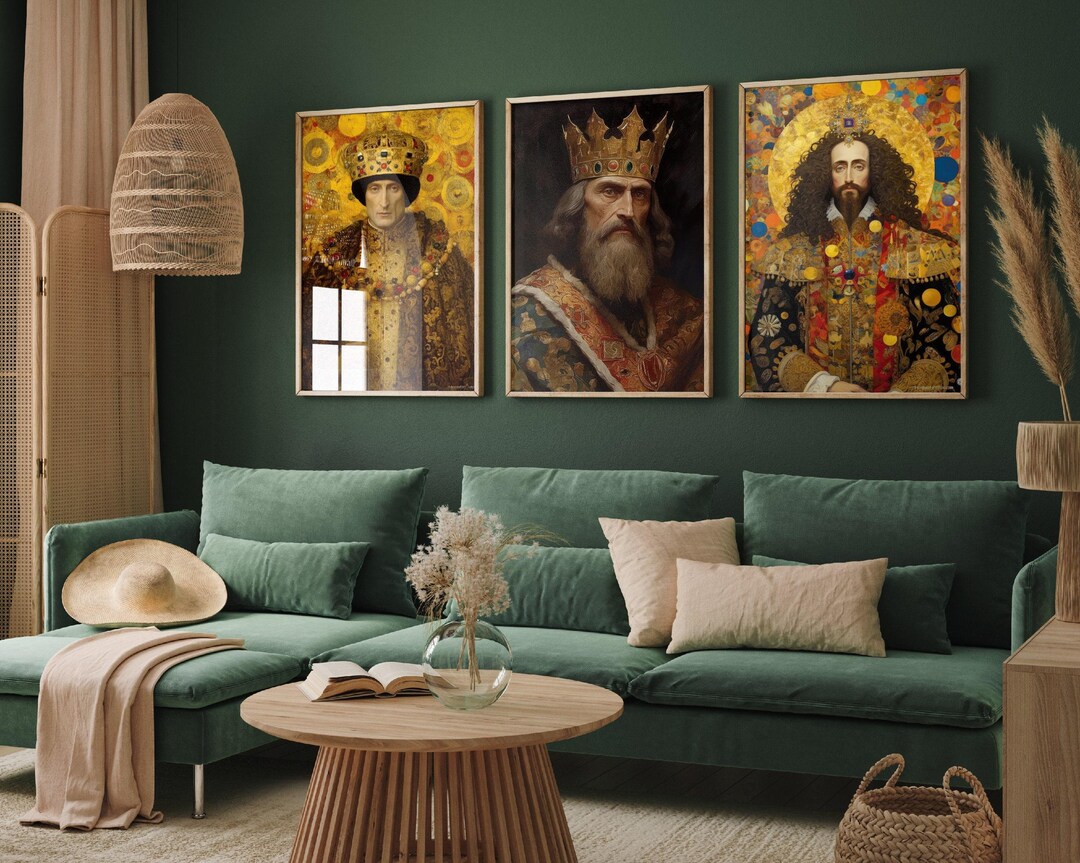 English Monarchs Set of Three Art Prints - Henri VI, Richard the ...