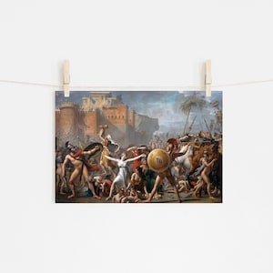 Jacques-louis David - the Intervention of the Sabine Women (1798 ...