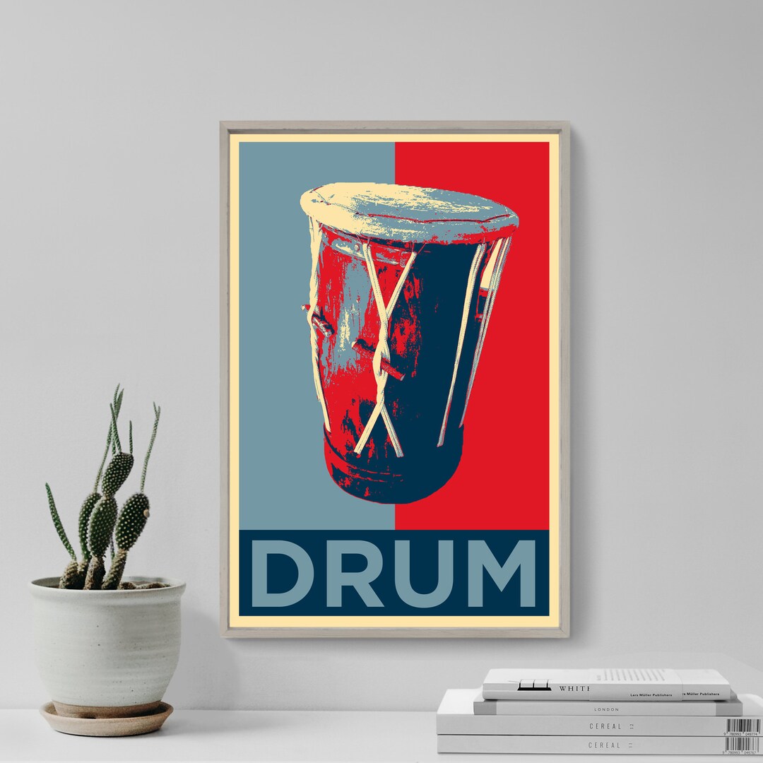 Drum Original Art Print - Photo Poster Gift Wall Home Decor - Hope Music Instrument Learn ...