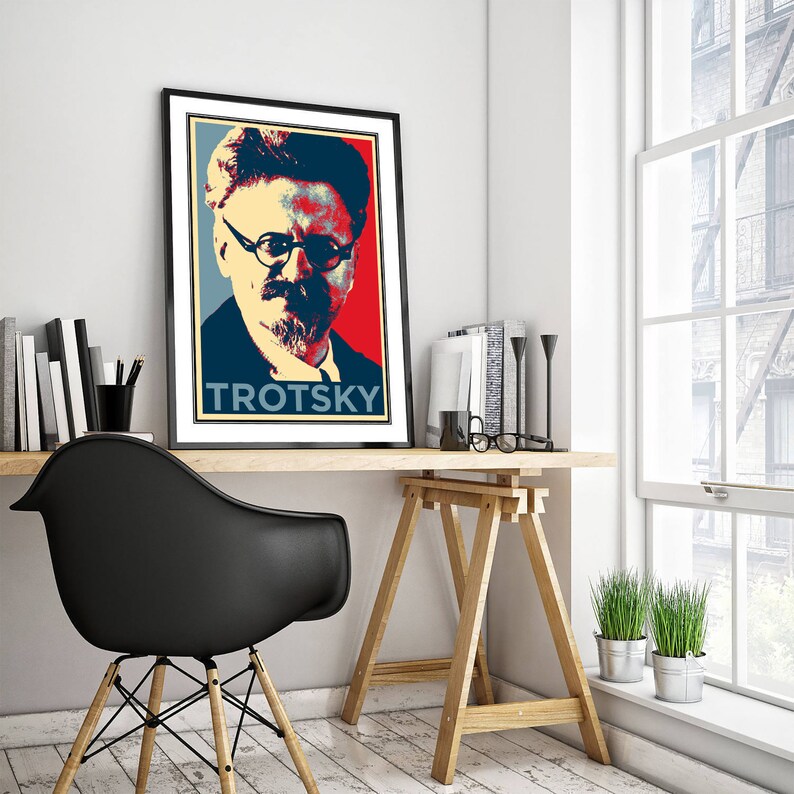 Leon Trotsky Original Art Print - Photo Poster Gift Wall Decor - Hope ...