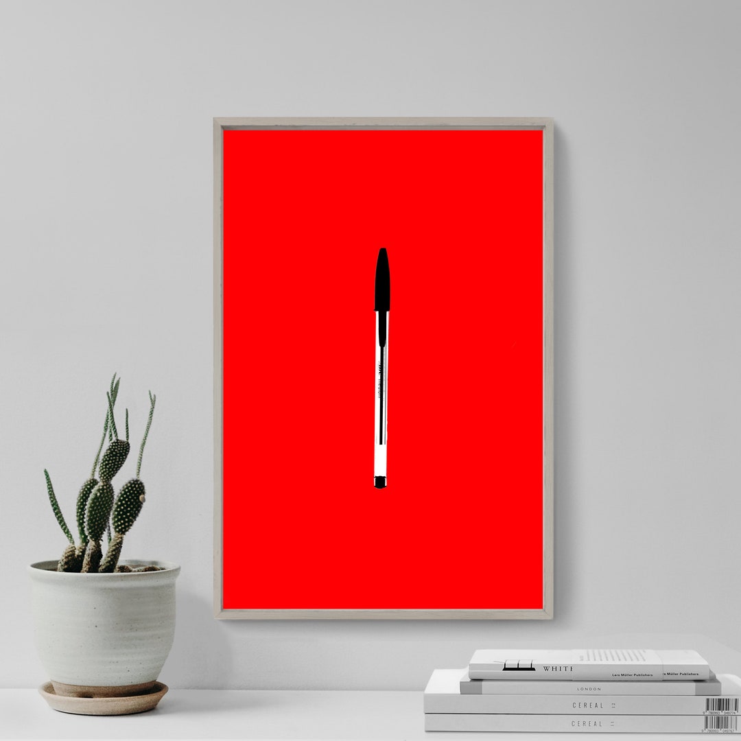 The Iconic Object Series: "biro" - Original Art Print Photo Poster Gift ...
