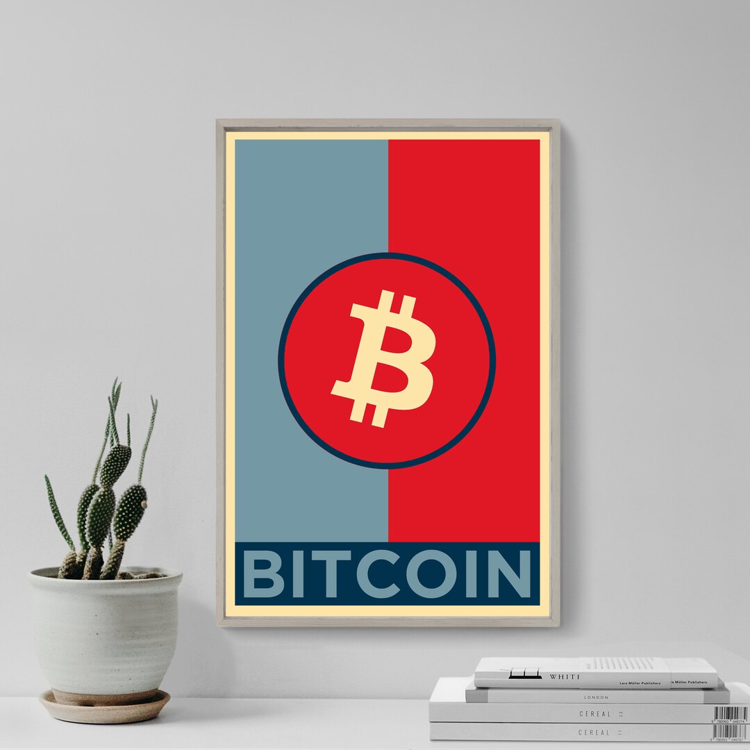 Bitcoin Original Art Print 2 - Poster Photo Gift Wall Home Decor - BTC ...