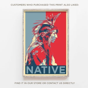 Chief Joseph Original Art Print - Photo Poster Gift Wall Home Decor ...