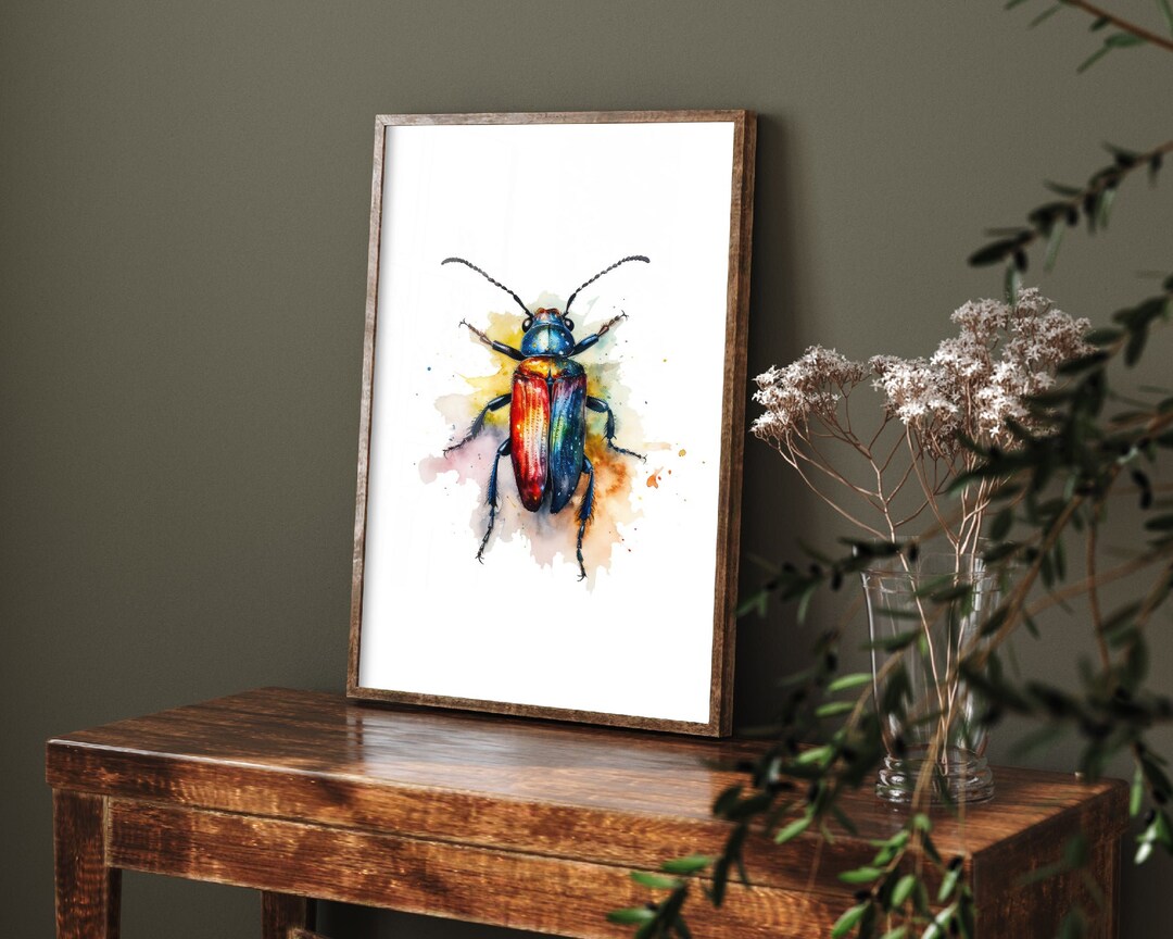 Watercolour Animal Borer - Art Print Poster Painting - Museum Quality ...