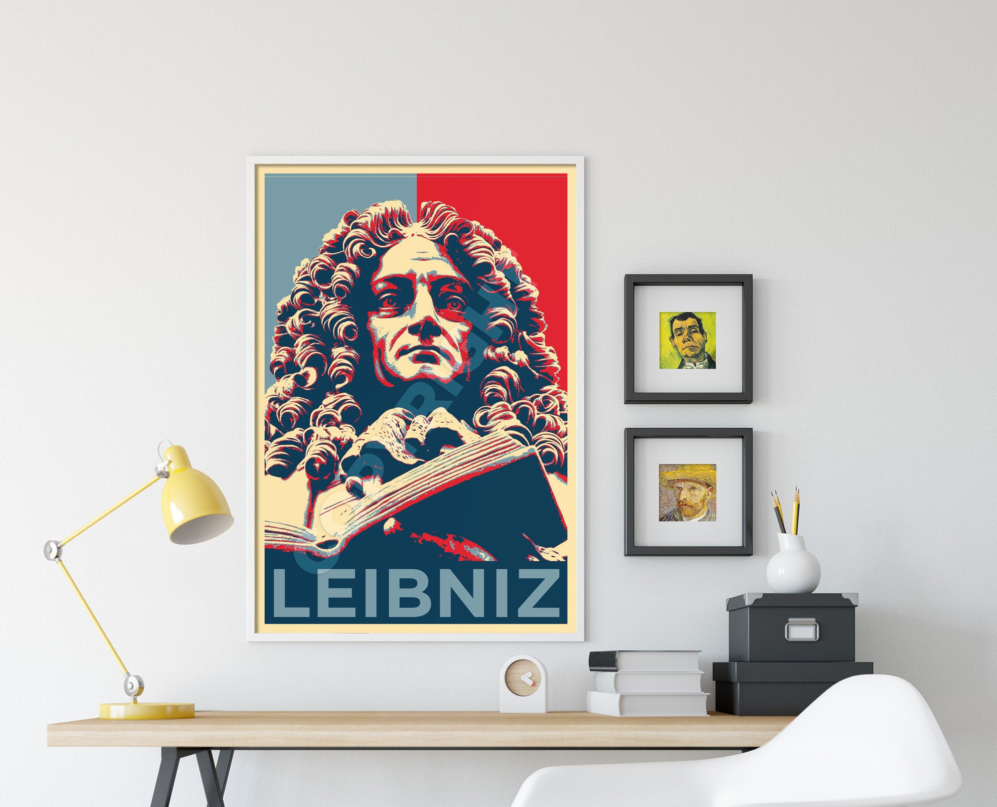 Gottfried Wilhelm Leibniz Original Art Print Photo Poster | Etsy