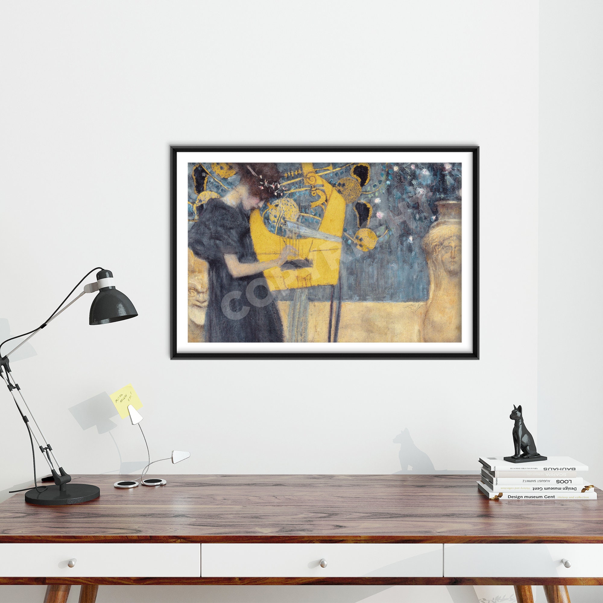 Gustav Klimt - Music I (1895) (horizontal) - Classic Painting Photo ...