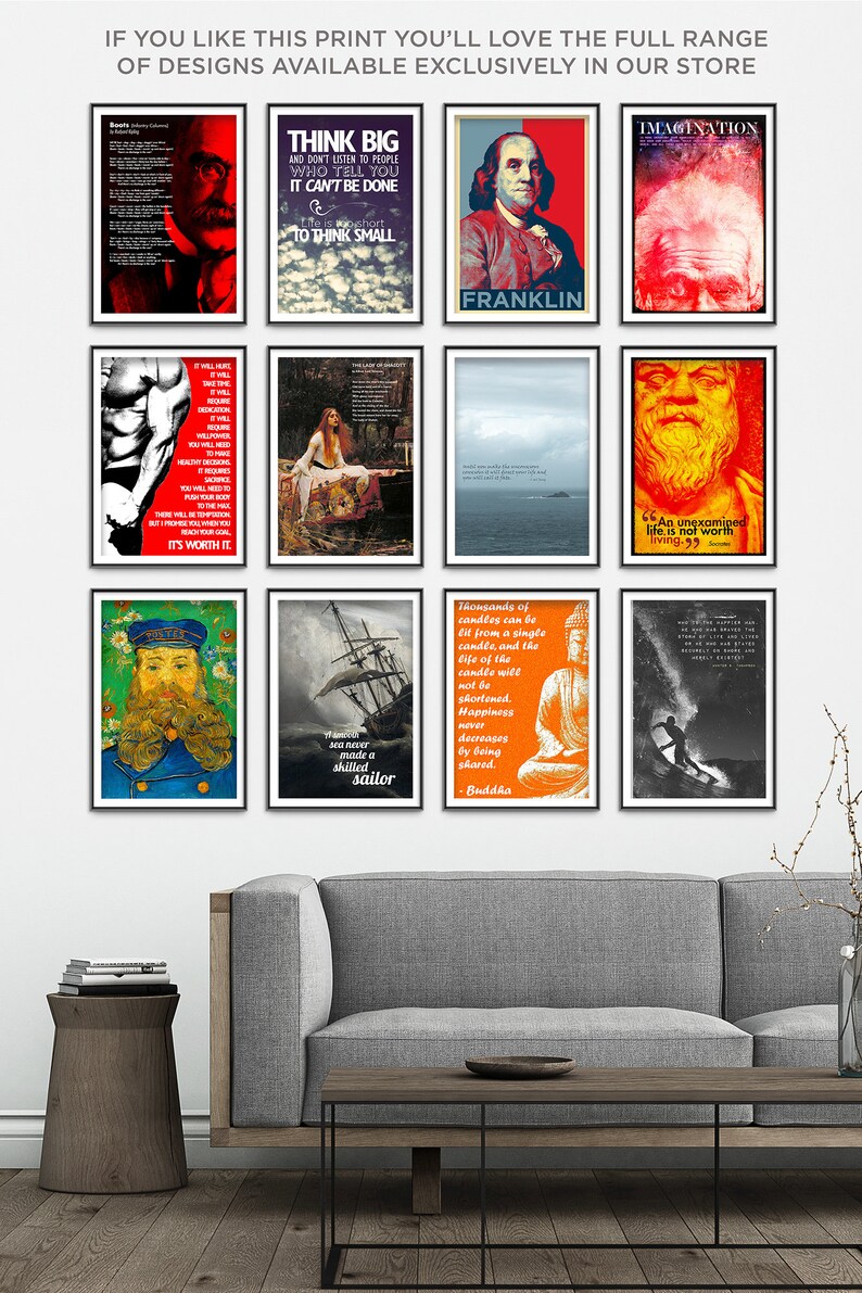 Rudyard Kipling Poem - Boots - Poster Original Art Print Photo Poetry ...