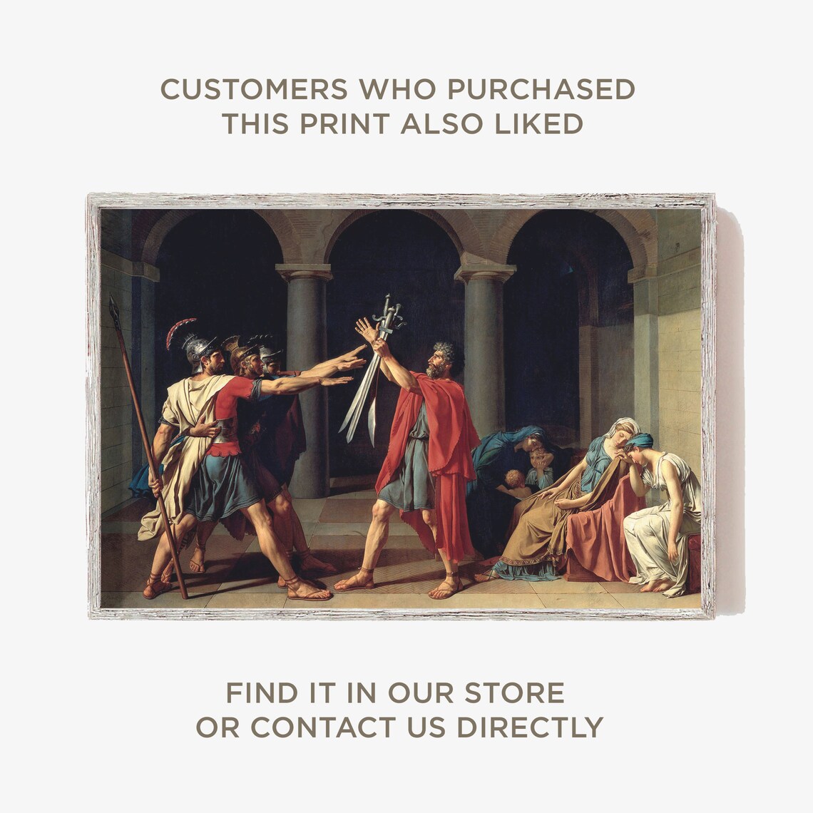 Jacques-Louis David The Intervention of the Sabine Women | Etsy