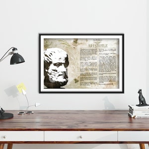 The Wisdom of Aristotle - Original Art Print Featuring His Greatest ...
