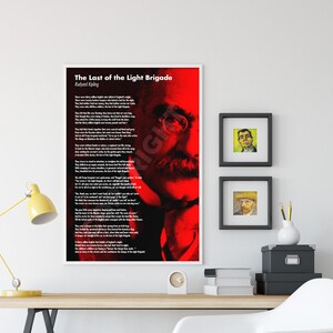 Rudyard Kipling Poem - the Last of the Light Brigade - Poster Original ...