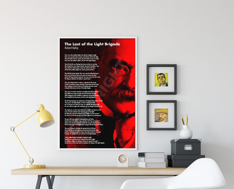 Rudyard Kipling Poem the Last of the Light Brigade Poster - Etsy UK