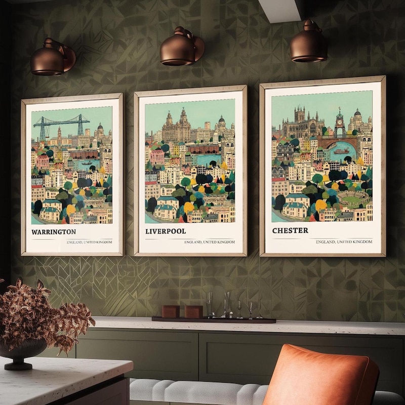 Chester, Uk Travel Poster - Etsy UK