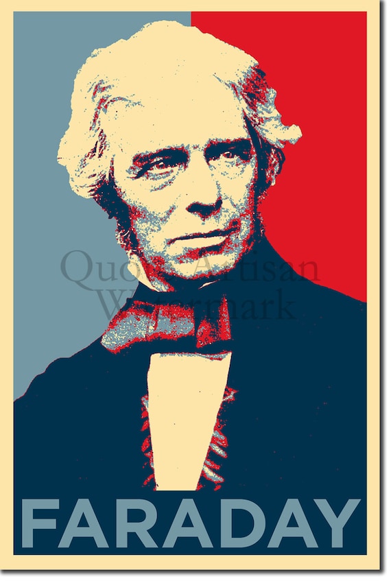 Michael Faraday Original Art Print Photo Poster Gift | Etsy